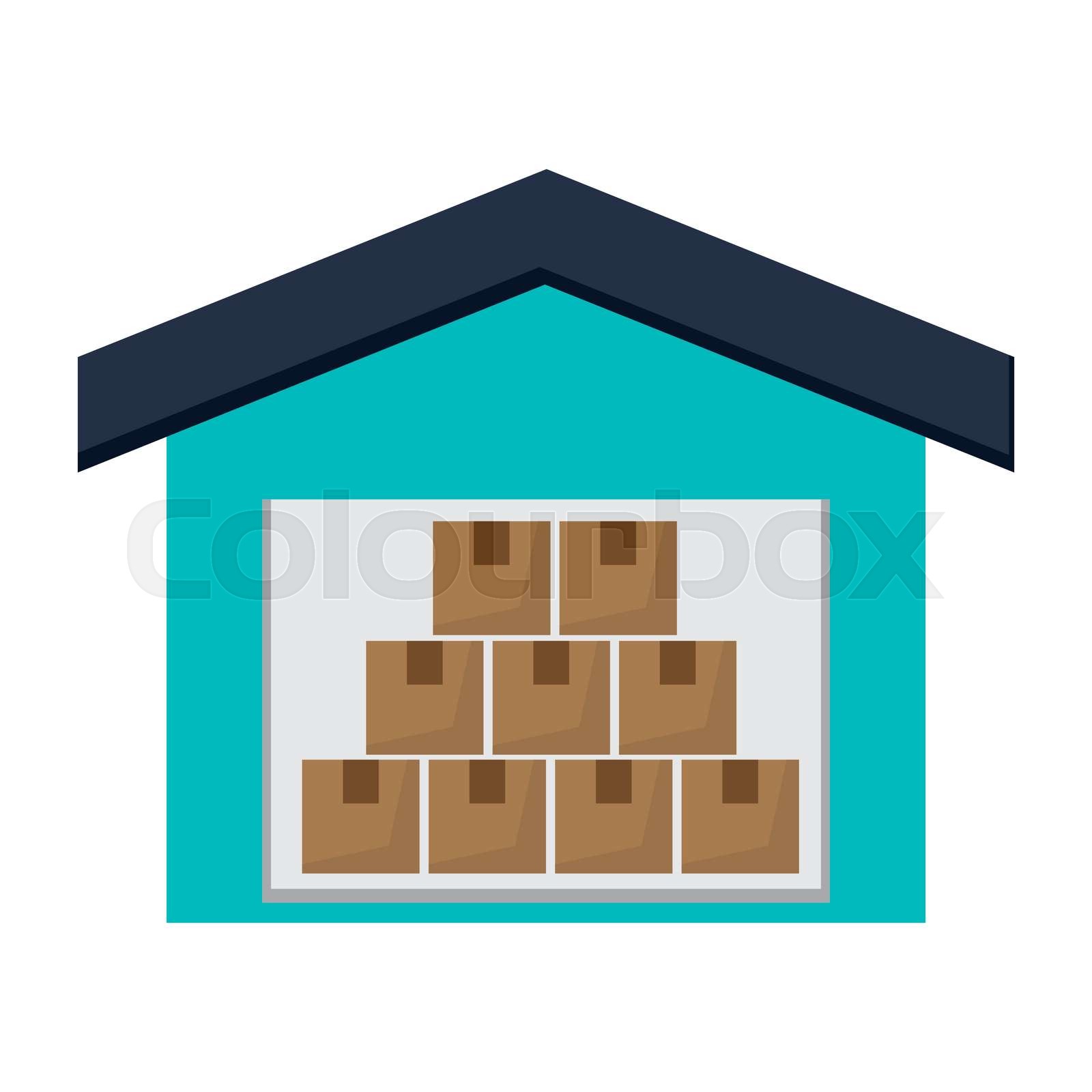 Warehouse goods storage icon Isolated vector illustration | Colourbox Warehouse goods storage icon Isolated vector illustration | Colourbox