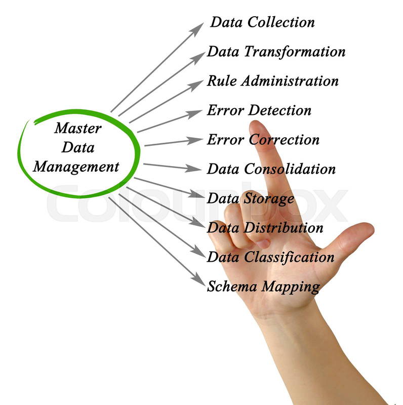 Diagram of Master Data Management | Colourbox Diagram of Master Data Management | Colourbox