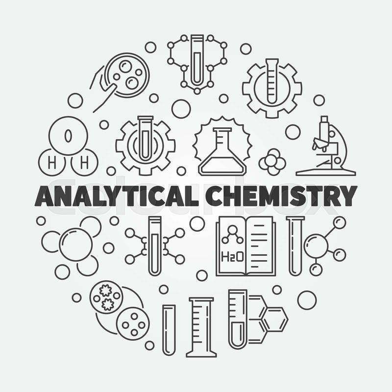 Analytical Chemistry Vector Concept Simple Round Illustratio Colourbox