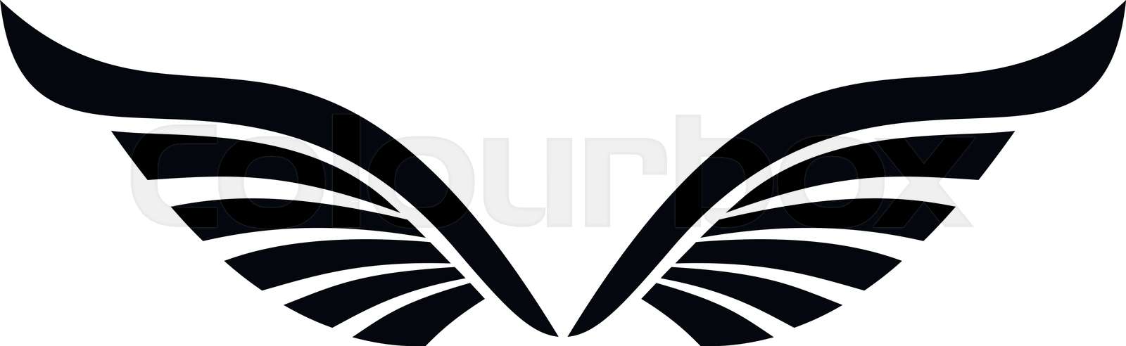 Bird wings icon, simple style | Stock vector | Colourbox Bird wings icon, simple style | Stock vector | Colourbox