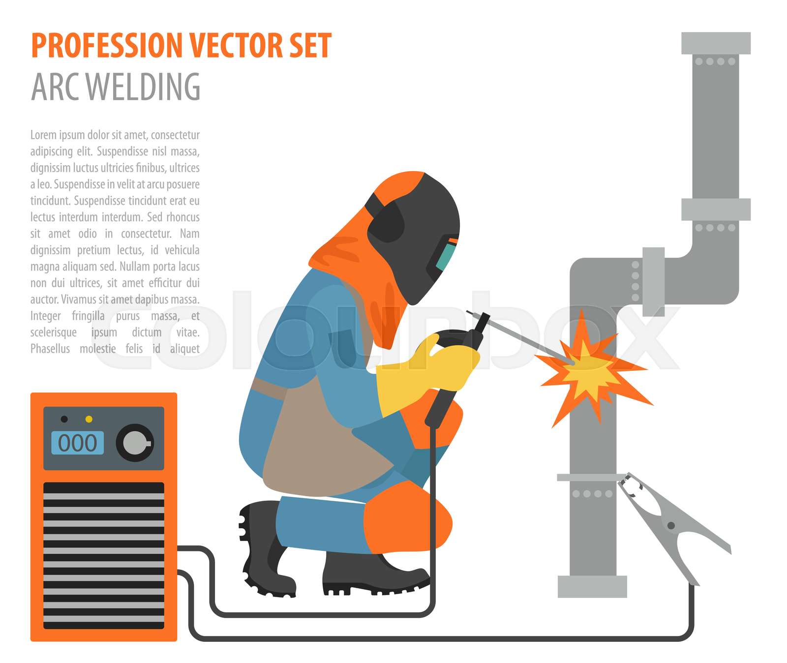 Profession And Occupation Set Metal Welding Equipment Gas Cutting