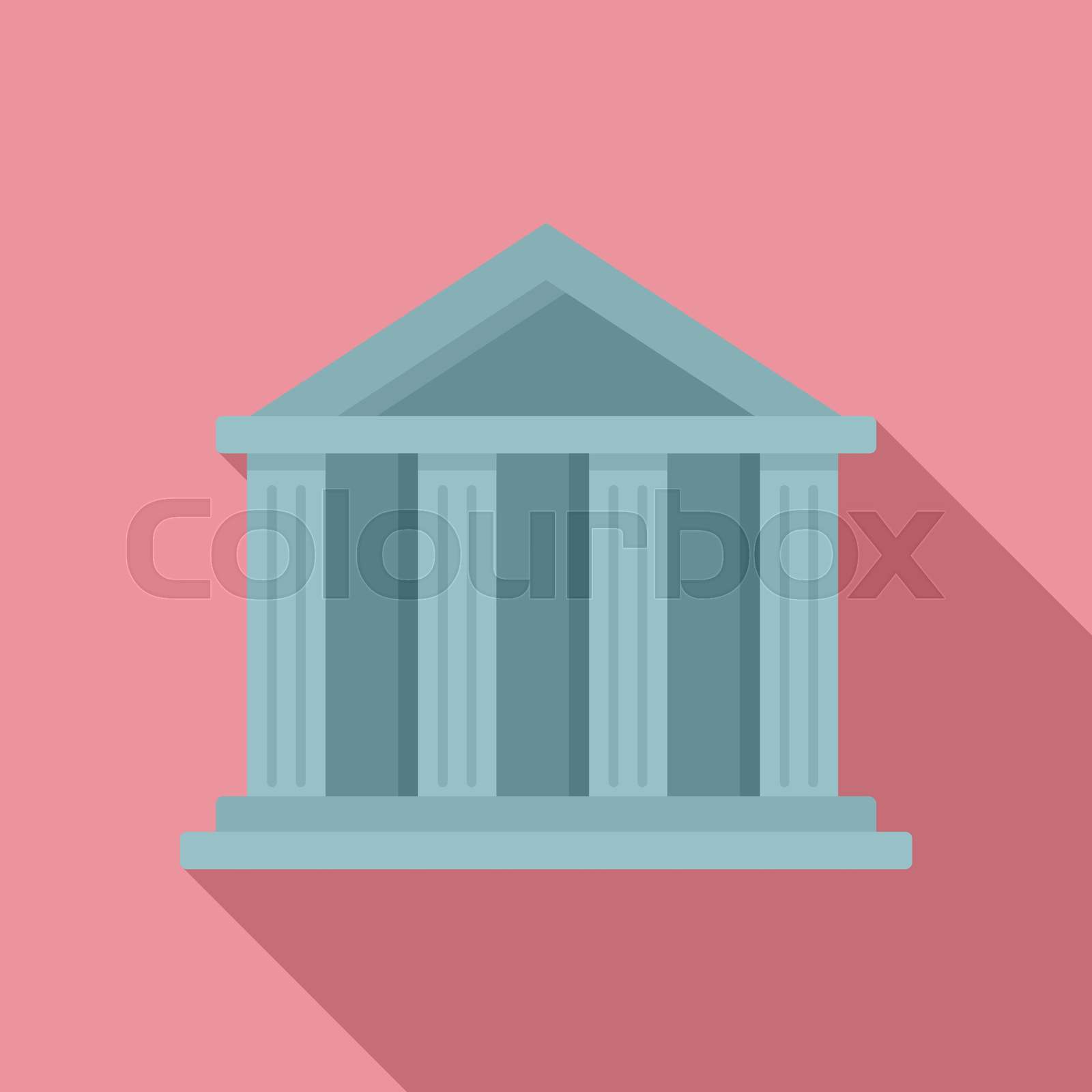 Attestation building icon. Flat illustration of Attestation | Colourbox Attestation building icon. Flat illustration of Attestation | Colourbox
