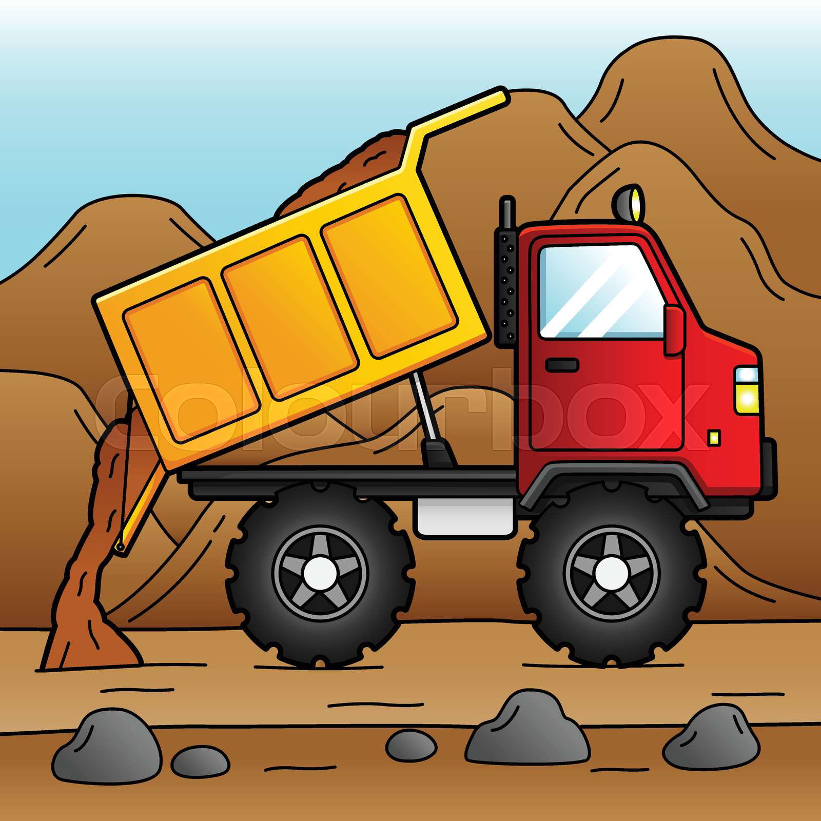 Dump truck cartoons store