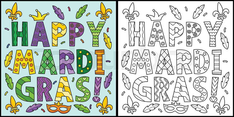 fat tuesday coloring pages