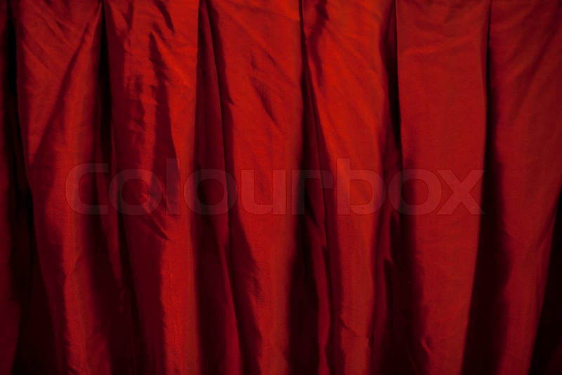 Red Velvet Curtain Colourbox