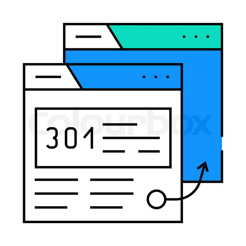 301 redirect seo line icon vector. 301 redirect seo sign. is | Colourbox 301 redirect seo line icon vector. 301 redirect seo sign. is | Colourbox