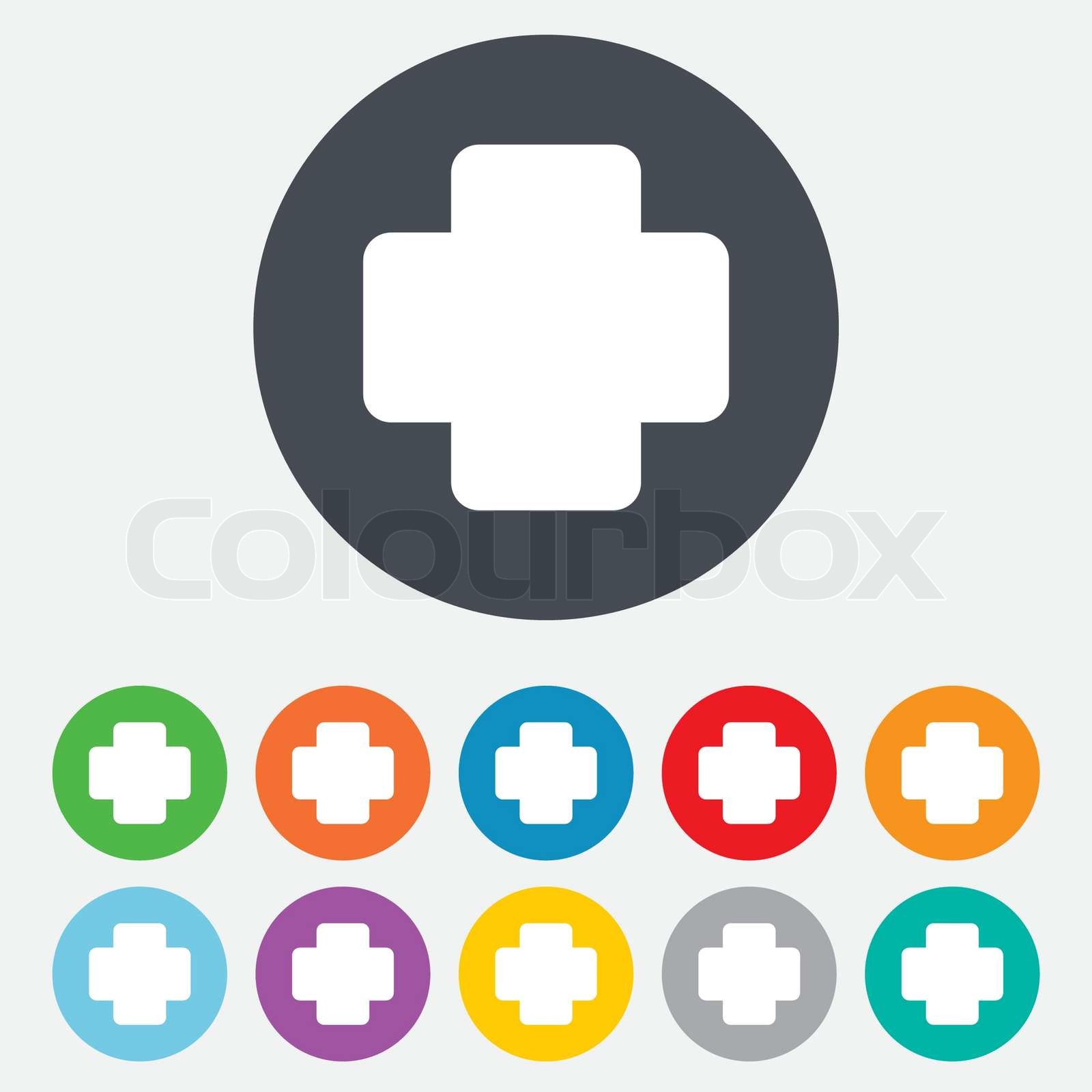 medizinische Kreuz Zeichen Symbol. Diagnose-Symbol. | Stock-Vektor ... medizinische Kreuz Zeichen Symbol. Diagnose-Symbol. | Stock-Vektor ...